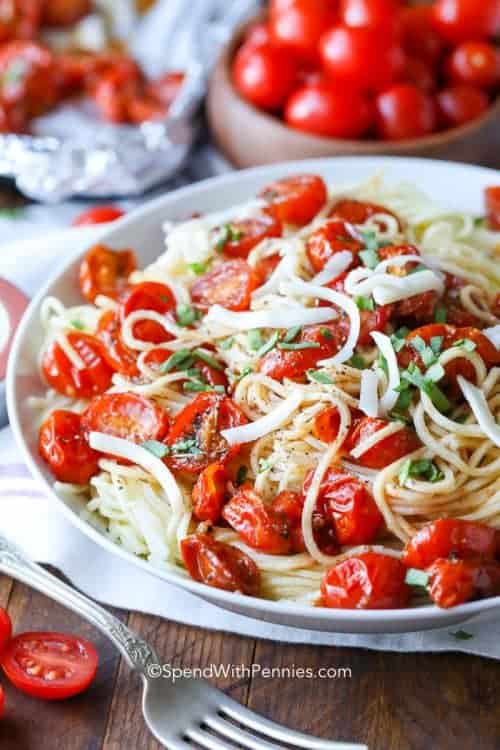 Stekte Cherry Tomat Pasta | Mark's Trackside