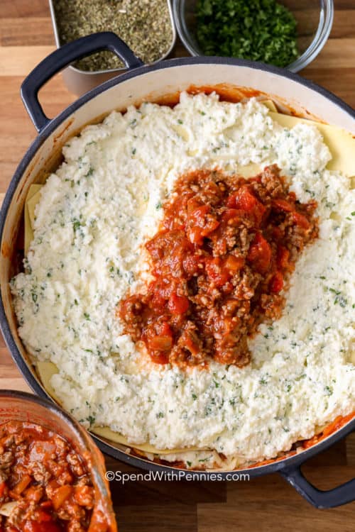 Easy Lasagna in Just One Pan (No Boiling required)