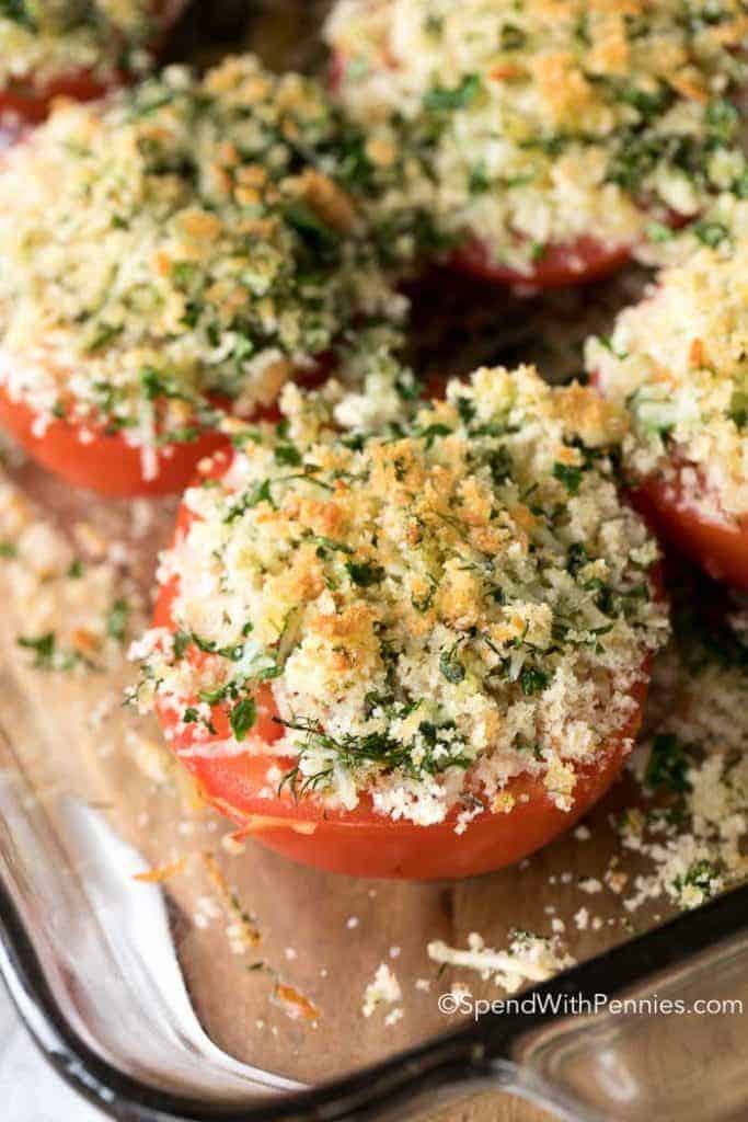 Parmesan Oven Baked Tomatoes
