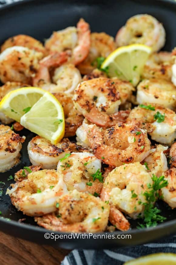 Lemon Pepper Shrimp {Quick Dinner Recipe} - Spend With Pennies