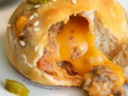 Deep Fried Cheeseburger Bombs
