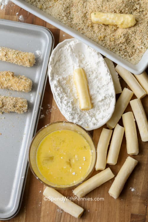 Homemade Cheese Sticks {Crispy & Gooey} - Spend With Pennies