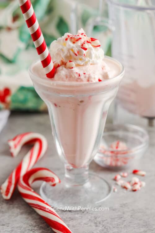 Creamy Peppermint Milkshake