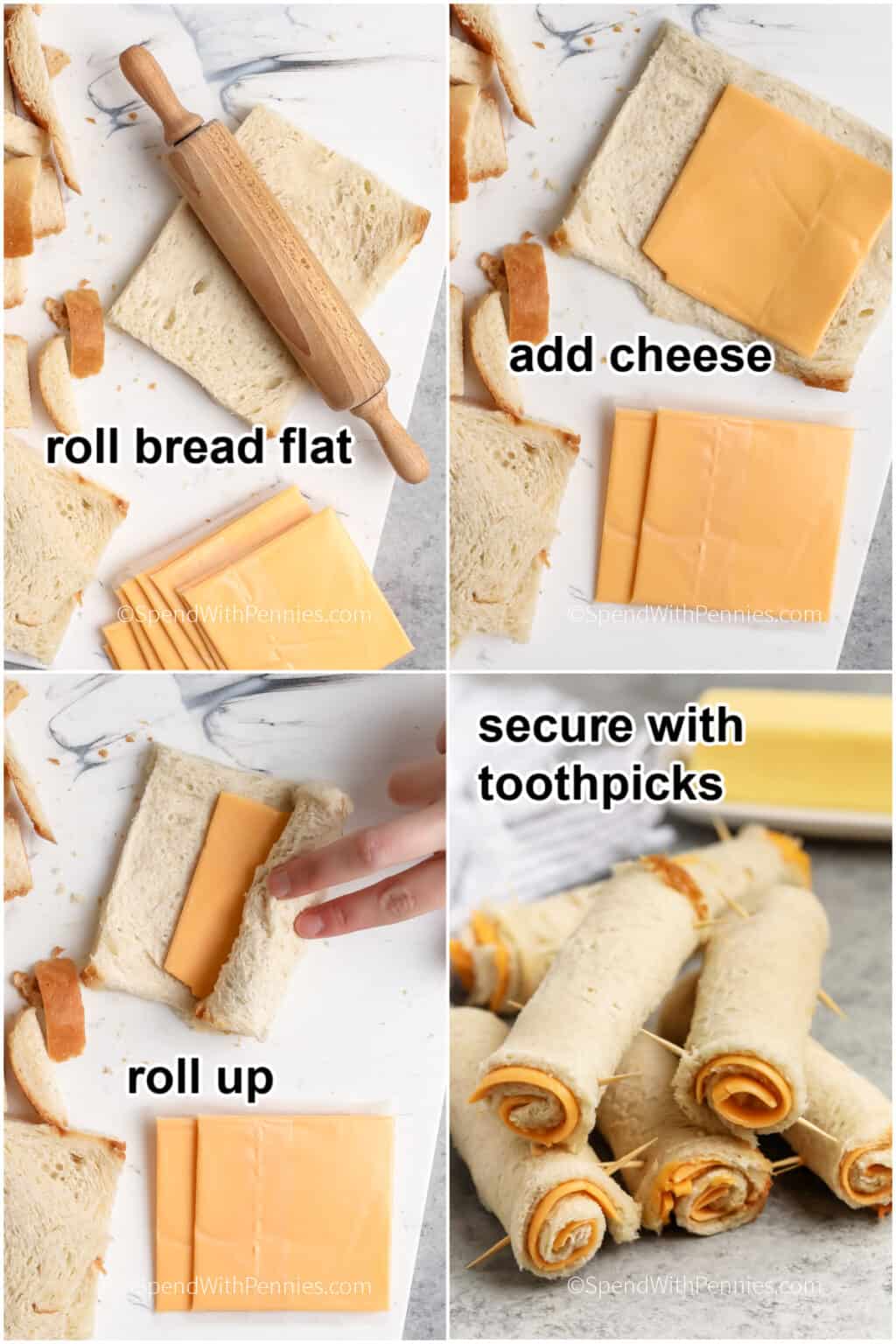 Grilled Cheese Roll Ups