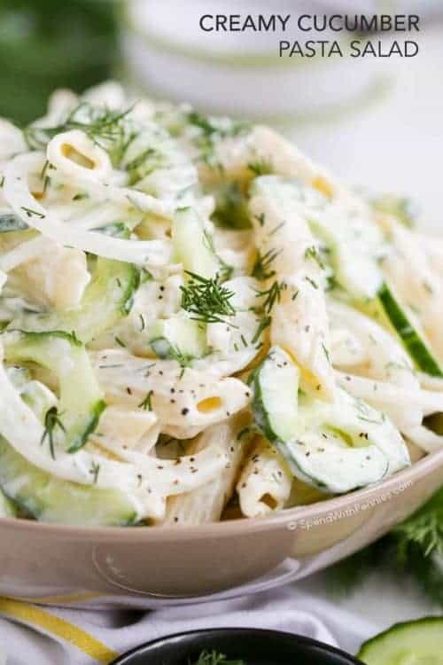 Creamy Cucumber Pasta Salad