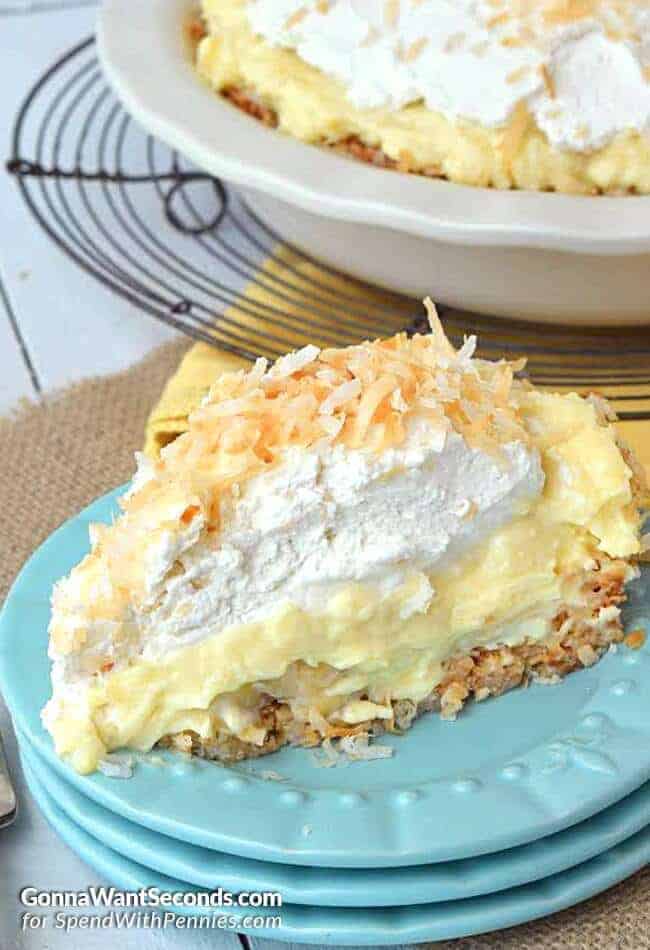 Coconut Banana Cream Pie Spend With Pennies