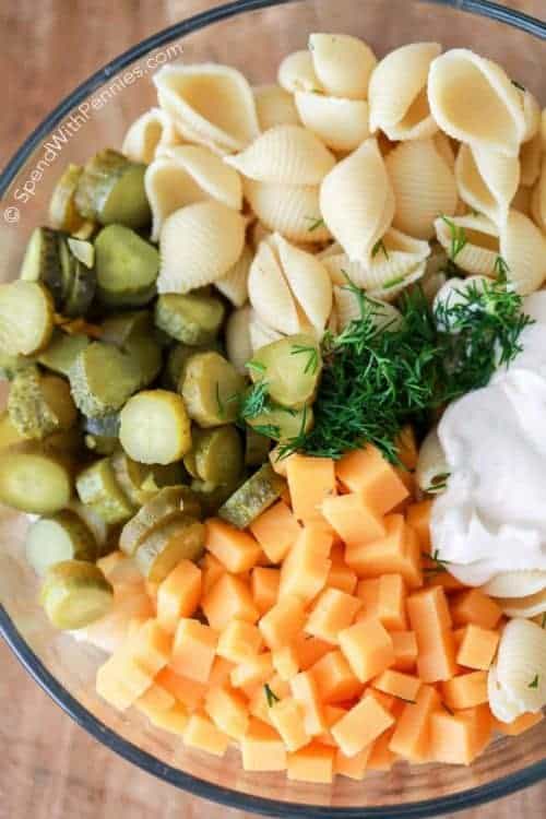 Dill Pickle Pasta Salad
