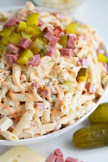 Buffalo Chicken Pasta Salad - Spend With Pennies