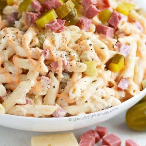 Reuben Pasta Salad {With Corned Beef!} - Spend With Pennies