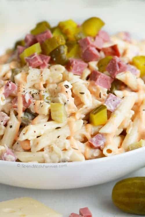Reuben Pasta Salad {With Corned Beef!} - Spend With Pennies