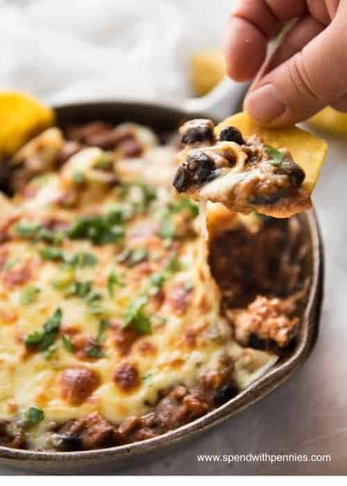 Beef Enchilada Dip {Cheesy & Creamy} - Spend With Pennies