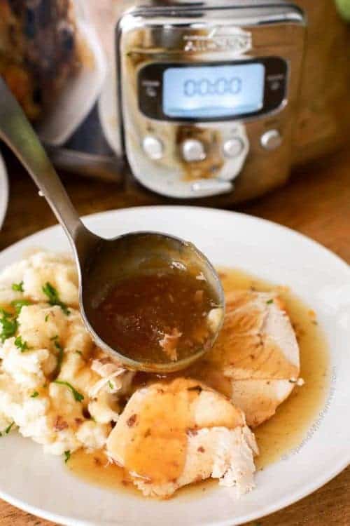 Slow Cooker Whole Chicken & Gravy