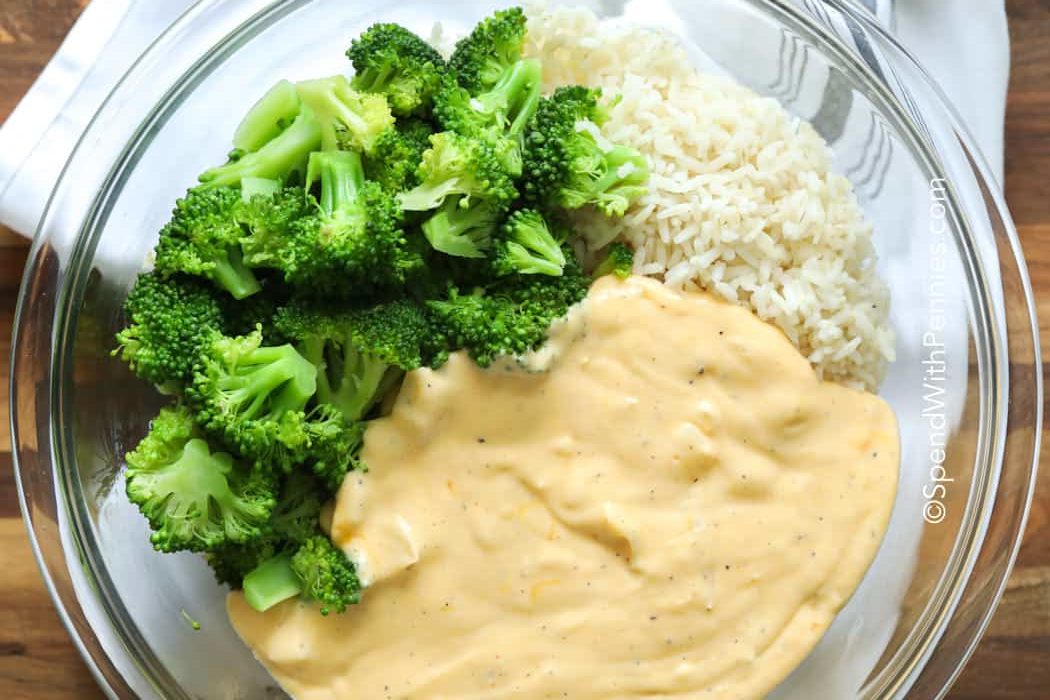 Broccoli Rice Casserole {Made from Scratch} - Spend With Pennies