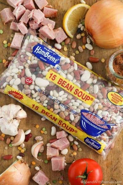 Slow Cooker Ham and Bean Soup - Spend With Pennies