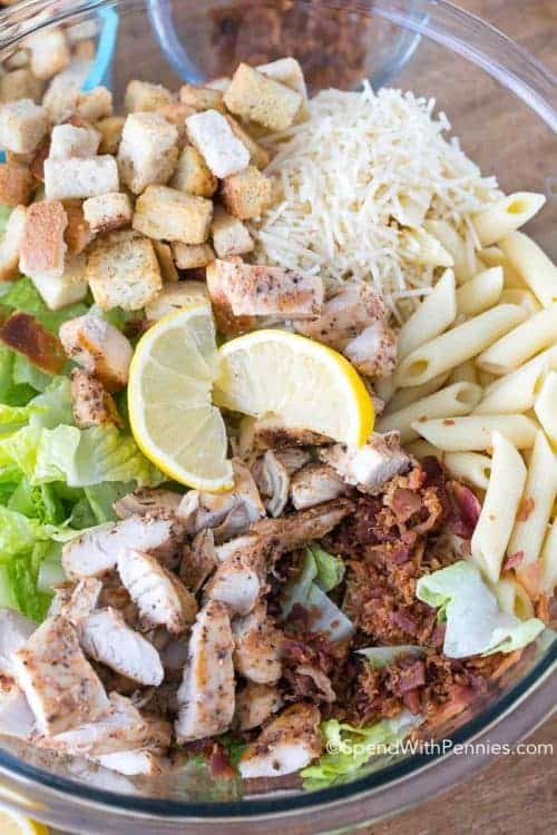 Caesar Pasta Salad - Spend With Pennies