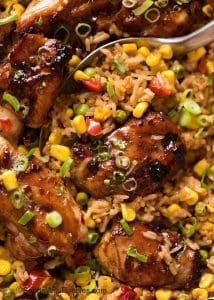 Baked Chinese Chicken and Rice