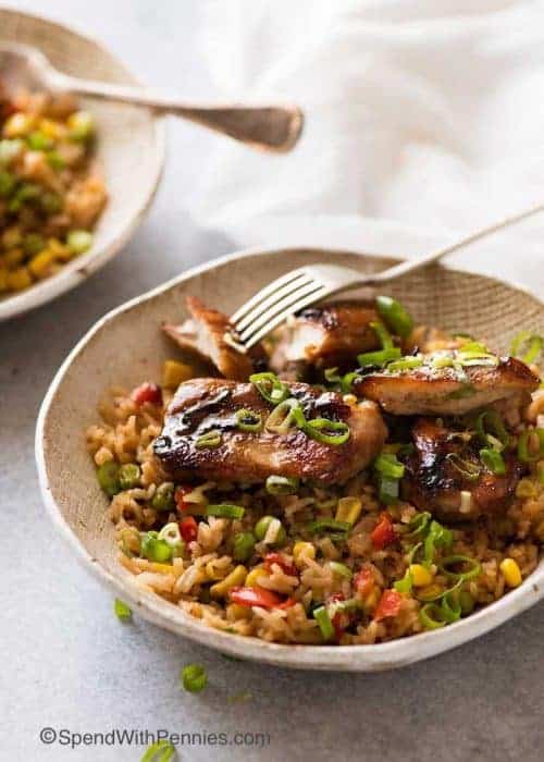 Baked Chinese Chicken and Rice