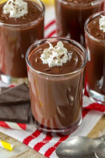 Homemade Chocolate Pudding {Classic Dessert} - Spend With Pennies