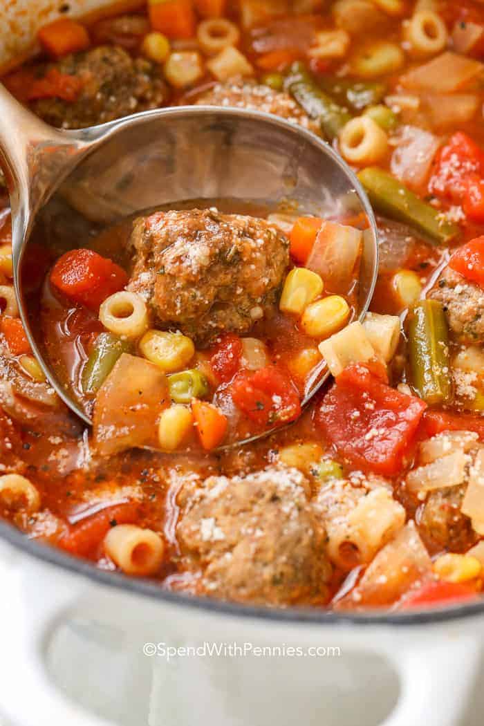 Meatball Soup Spend With Pennies