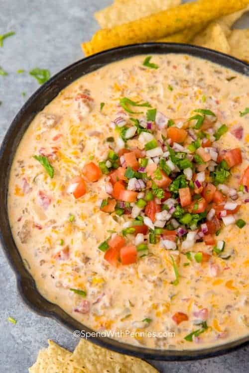 Easy Queso Dip (Ready in 30 Minutes!) - Spend With Pennies