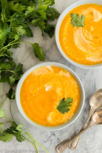Creamy Carrot Soup Recipe