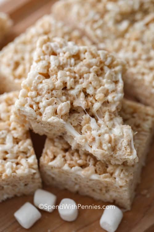 Extra Chewy Rice Krispie Treats {Simply Delicious} - Spend With Pennies