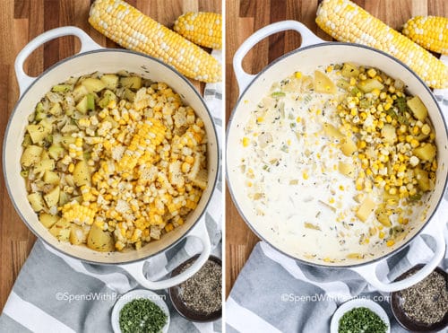 Easy Homemade Corn Chowder {30 min meal} - Spend With Pennies