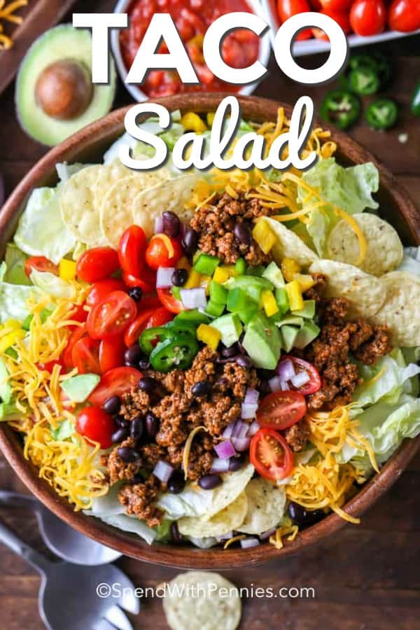 Easy Taco Salad - Spend With Pennies