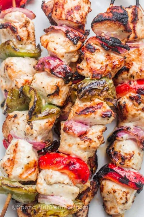 Grilled Chicken Kabobs with Vegetables