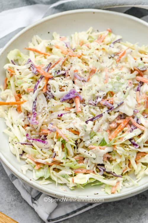 Creamy Apple Slaw Recipe - Spend With Pennies