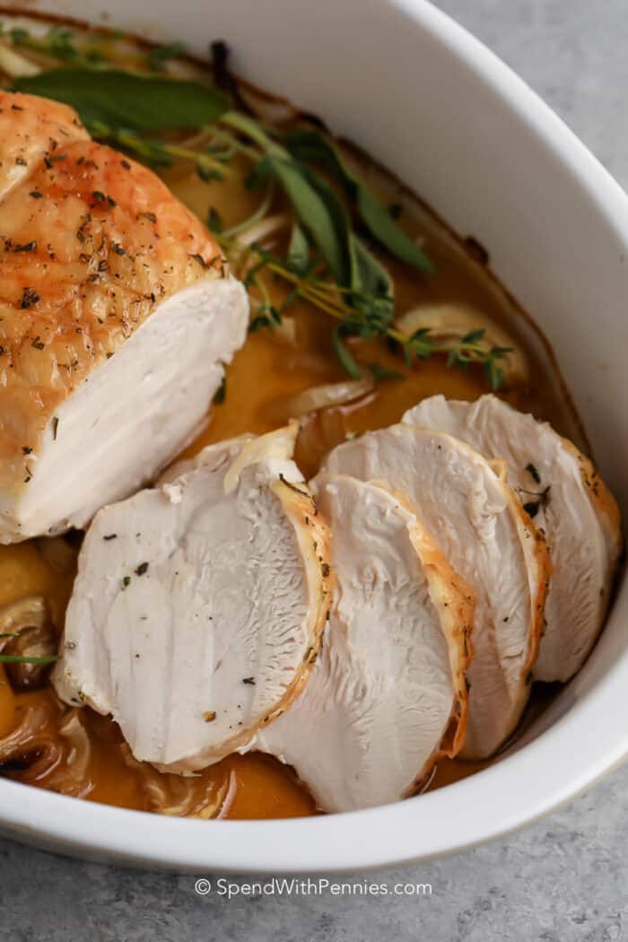 Herb Roasted Turkey Breast Recipe - Spend With Pennies