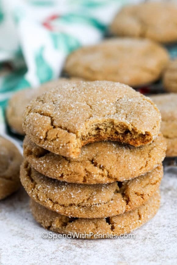 Soft and Chewy Ginger Snaps {Soft & Chewy!} - Spend With Pennies