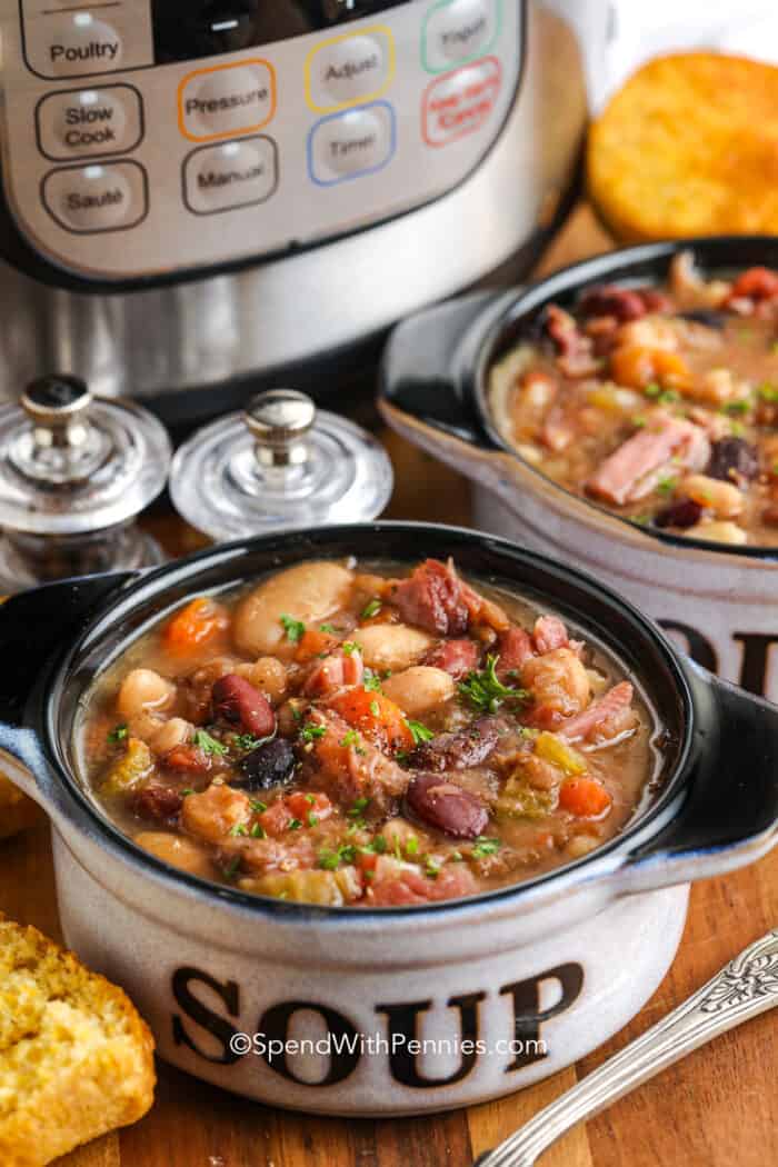 Instant Pot Ham and Bean Soup