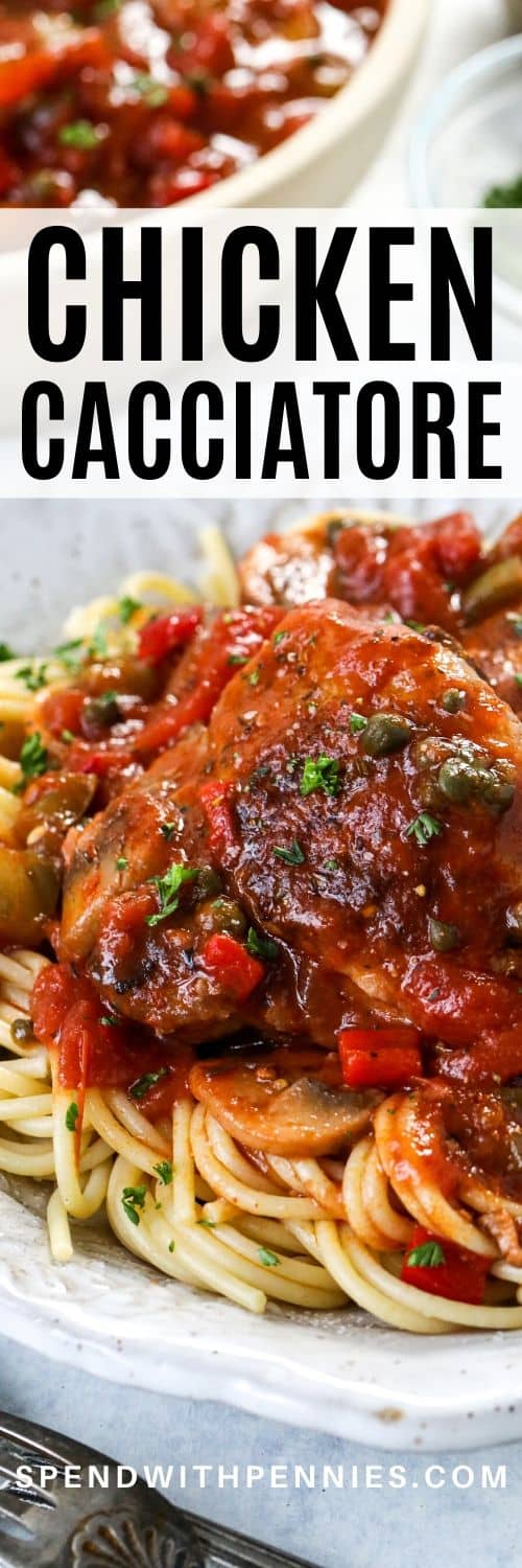 Chicken Cacciatore {An Italian Classic!} - Spend With Pennies