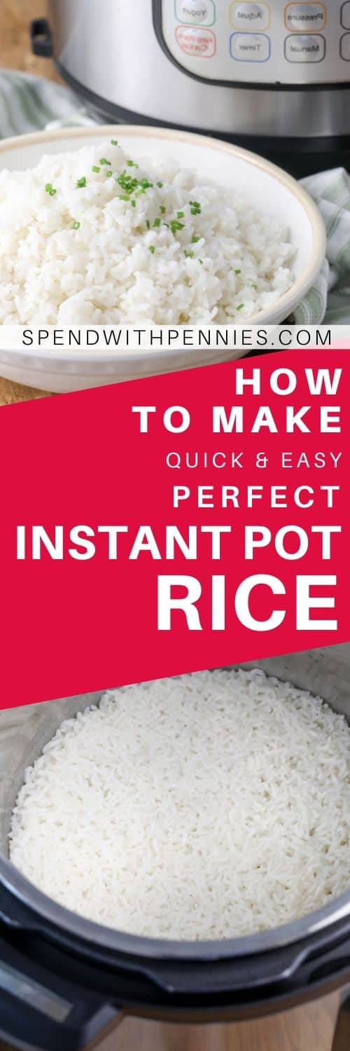 Instant Pot Rice {4 simple ingredients} - Spend With Pennies
