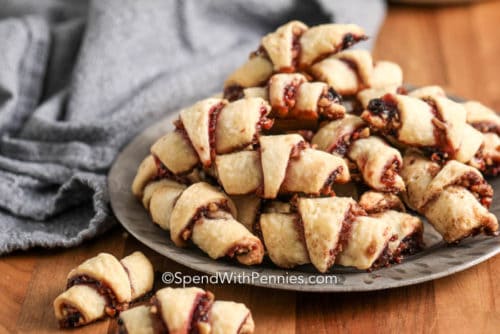Rugelach Cookies {Jam & Nut Filled Pastry} - Spend With Pennies