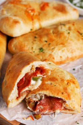 Easy Homemade Calzone Recipe {A Family Favorite!} - Spend With Pennies