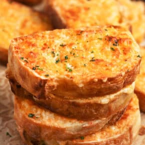 Garlic Cheese Toast {Ready in 15 minutes!} - Spend With Pennies