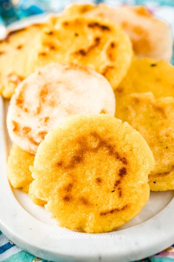 Homemade Arepas {Just 3 Ingredients!} - Spend With Pennies