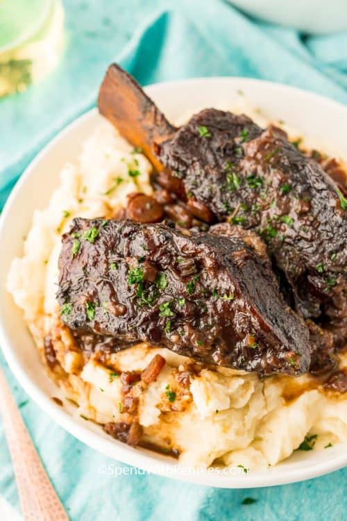 Braised Beef Short Ribs {Juicy & Tender} - Spend With Pennies