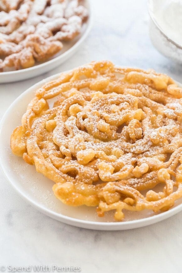 Homemade Funnel Cake {Crispy & Delicious!} - Spend With Pennies