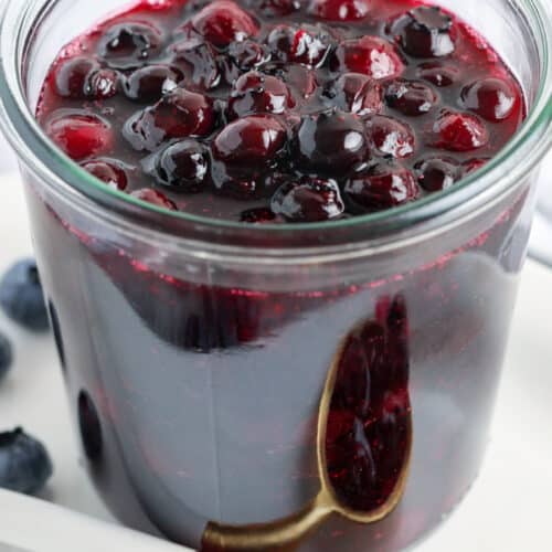 Homemade Blueberry Sauce (Only 4 Ingredients!) - Spend With Pennies