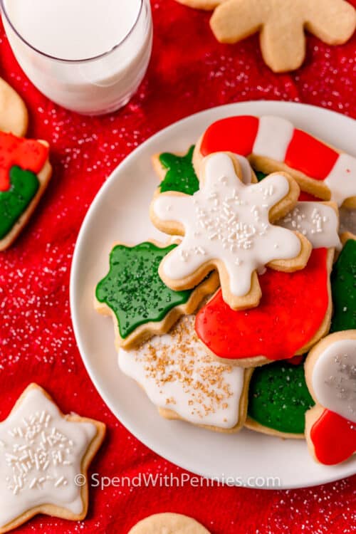 Christmas Cut Out Cookies (with Icing!) - Spend With Pennies