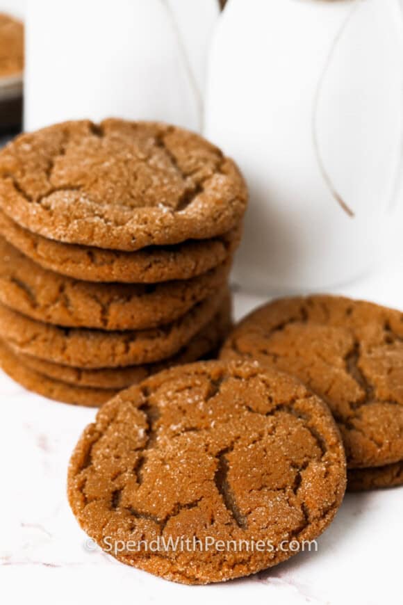 Molasses Cookies (Ready in 30 Minutes!) - Spend With Pennies