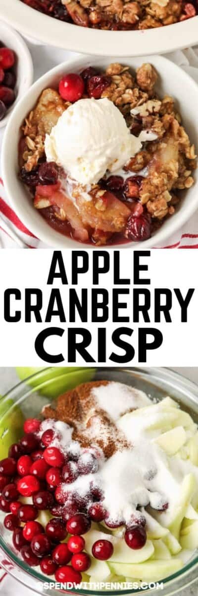 Cranberry Apple Crisp (With a Crunchy Topping!) - Spend With Pennies
