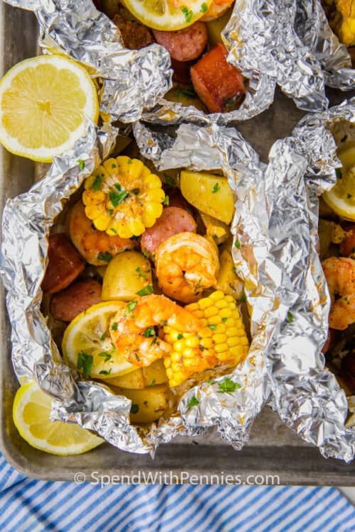 Shrimp Boil Foil Packs