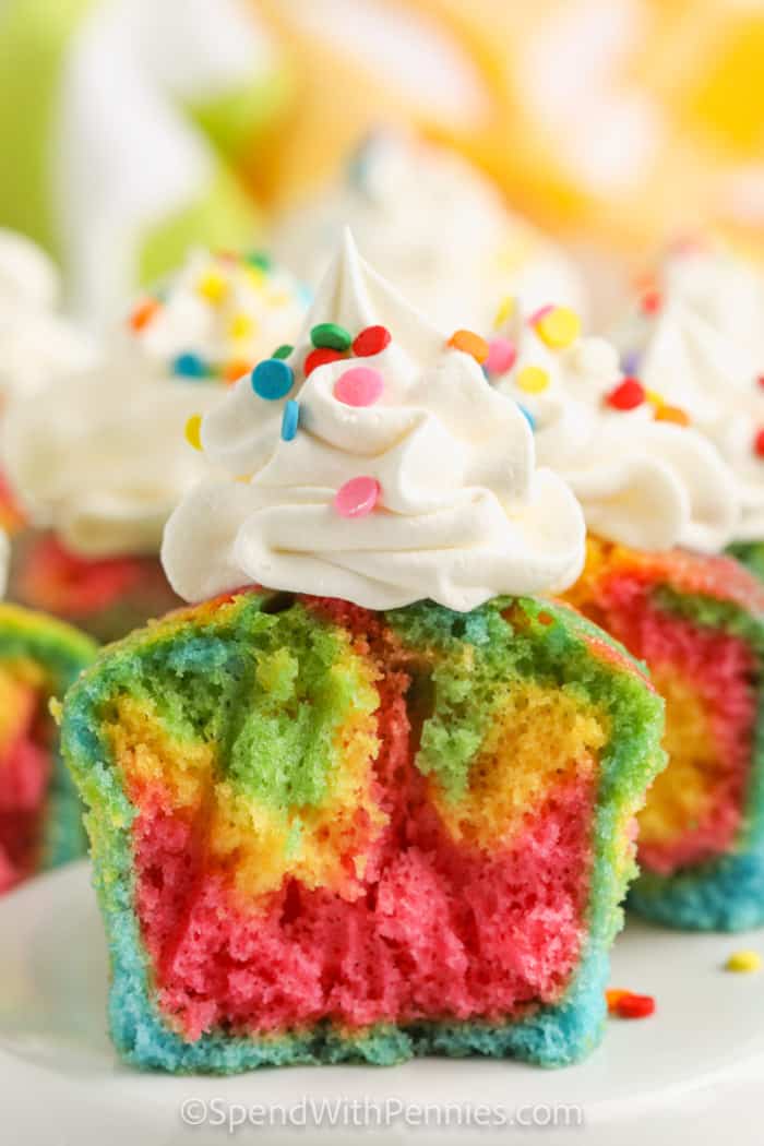 Rainbow Cupcakes Recipe From Scratch