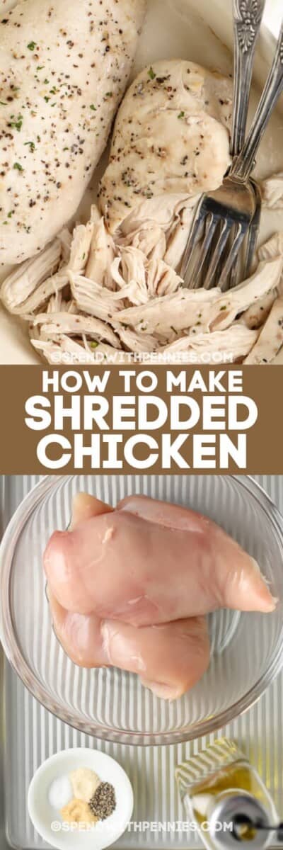 How to Make Shredded Chicken (easy!!) - Spend With Pennies