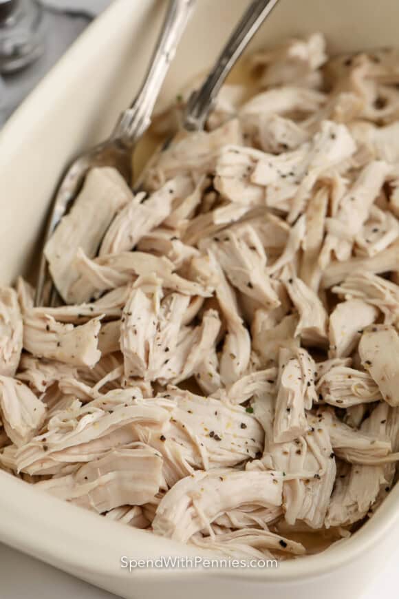 How to Make Shredded Chicken (easy!!) - Spend With Pennies
