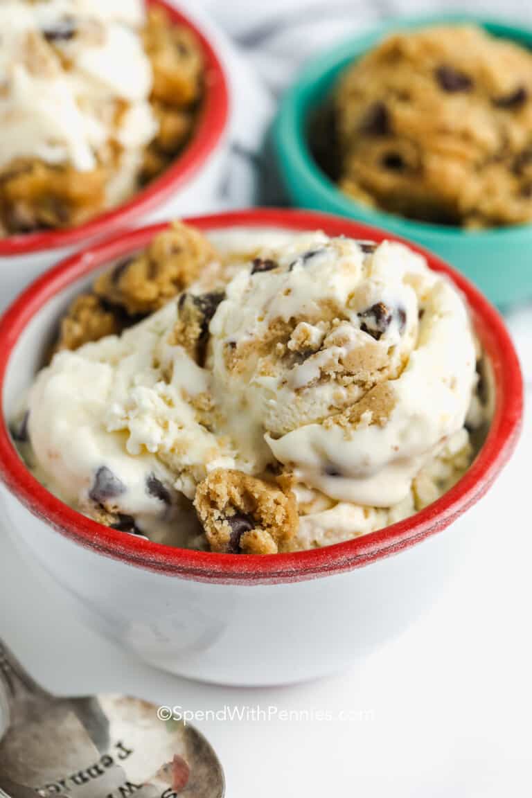No Churn Cookie Dough Ice Cream